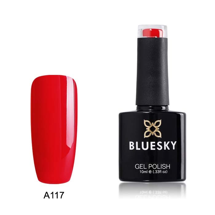 Esmaltes permanentes Bluesky de uñas UV y LED - color fucsia rojizo ...